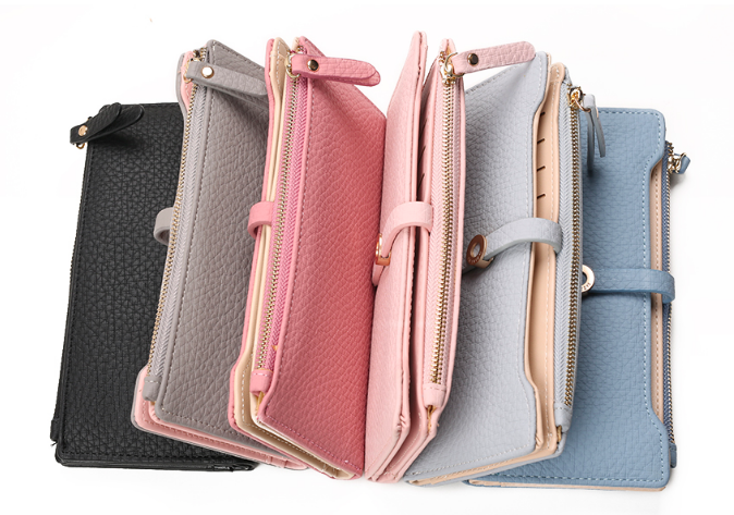 Latest Lovely Leather Long Women Wallet Fashion Girls Change Clasp ...